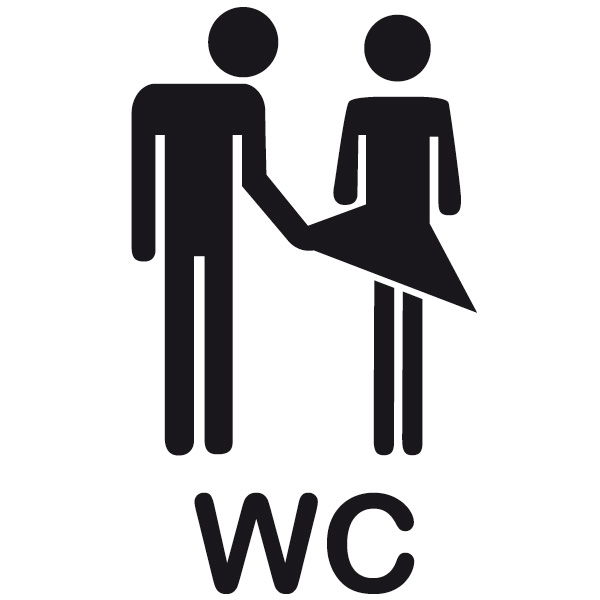 Toilettentür Piktogramm Macho - EILT! NUR FÜR DIE ERSTEN 100 KUNDEN.
